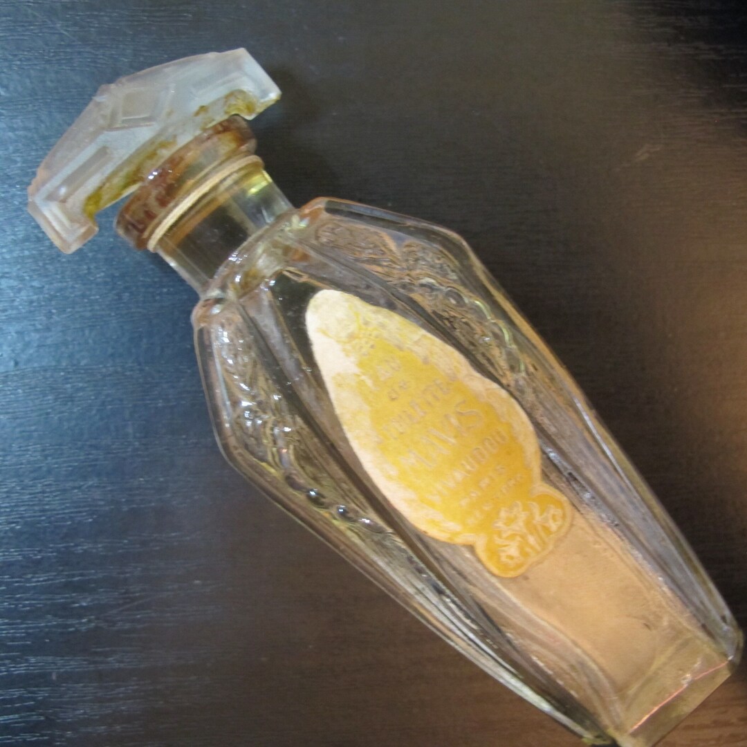 MAVIS Vivaudou Art Nouveau Antique Glass Perfume Bottle. Rare Early ...