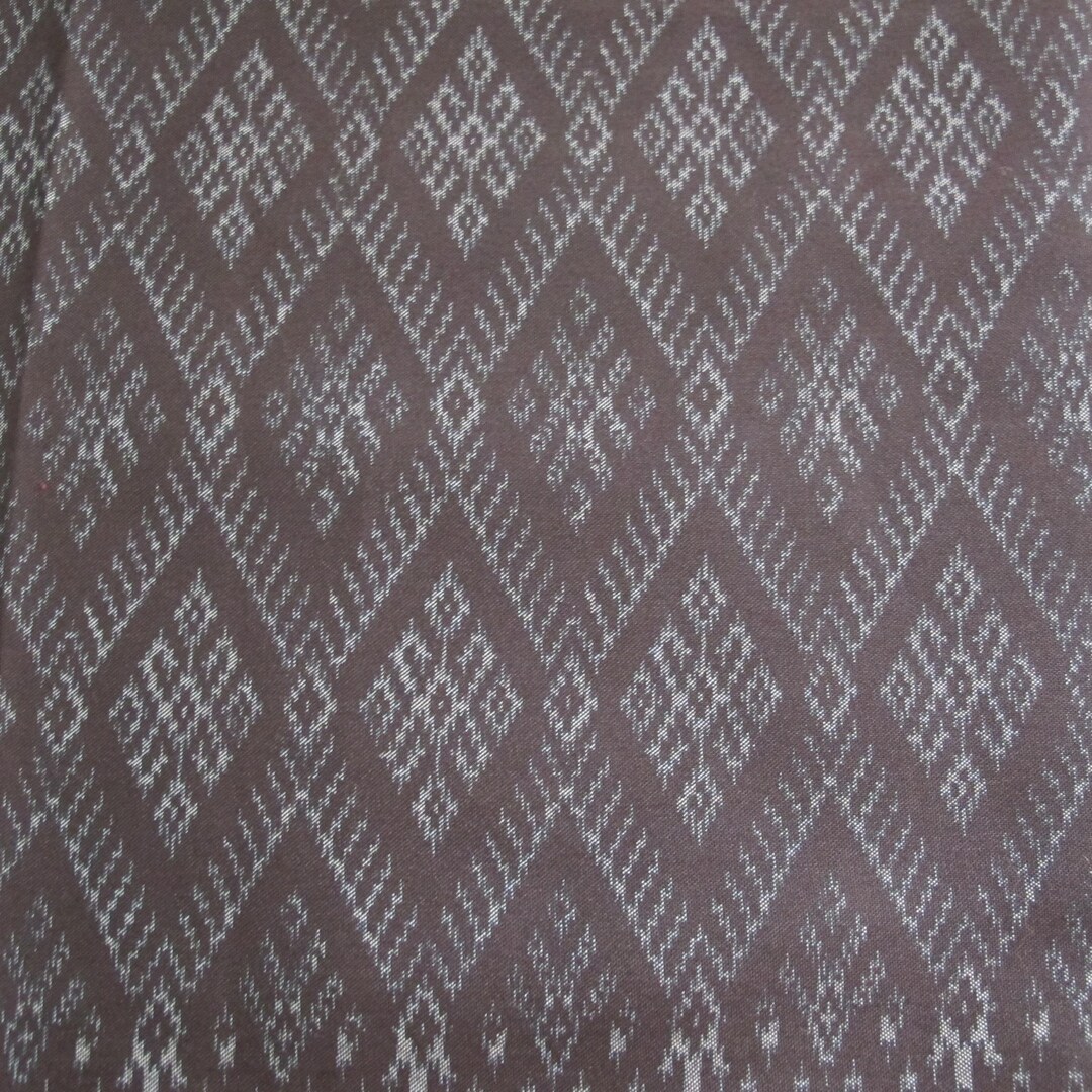 Tribal Textile Fabric, Vintage Age, Cotton/viscose Blend, Black W Hints ...