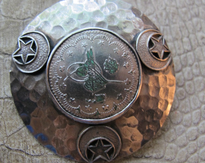 Ottoman Turkish 5 Kurush Sultan Coin Set in a Handmade 800 TE Makers ...