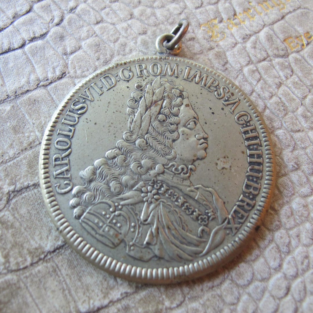 Thaler Charles Karl VI Austria Habsburg Style Vintage Larger Coin Look ...