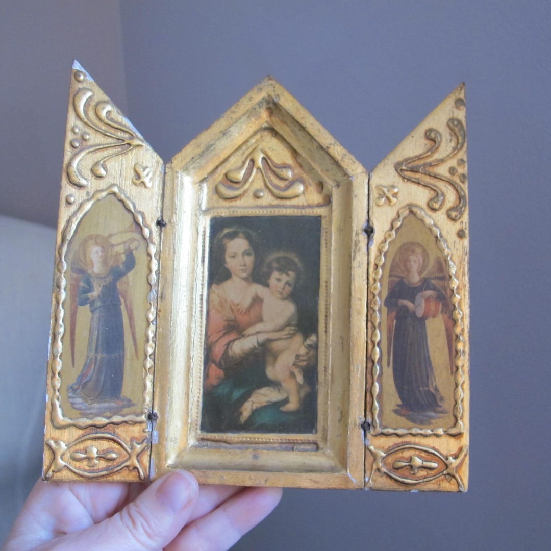 Florentine Triptych Three Panel Christian Faith Icons Iconography ...