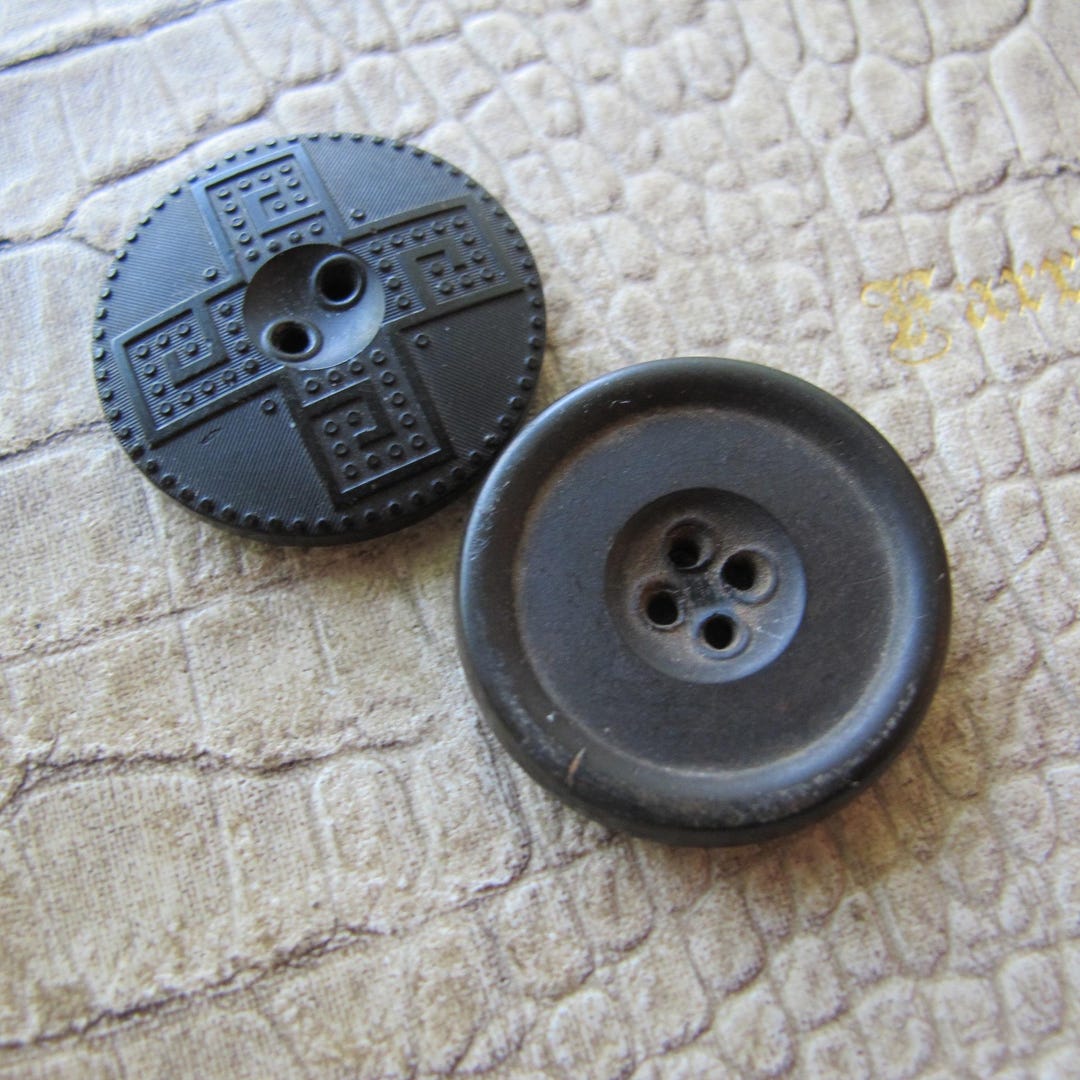 Goodyear Antique Rubber Buttons, 2, as Shown, IRC Co & NR Co, 1851 Date ...