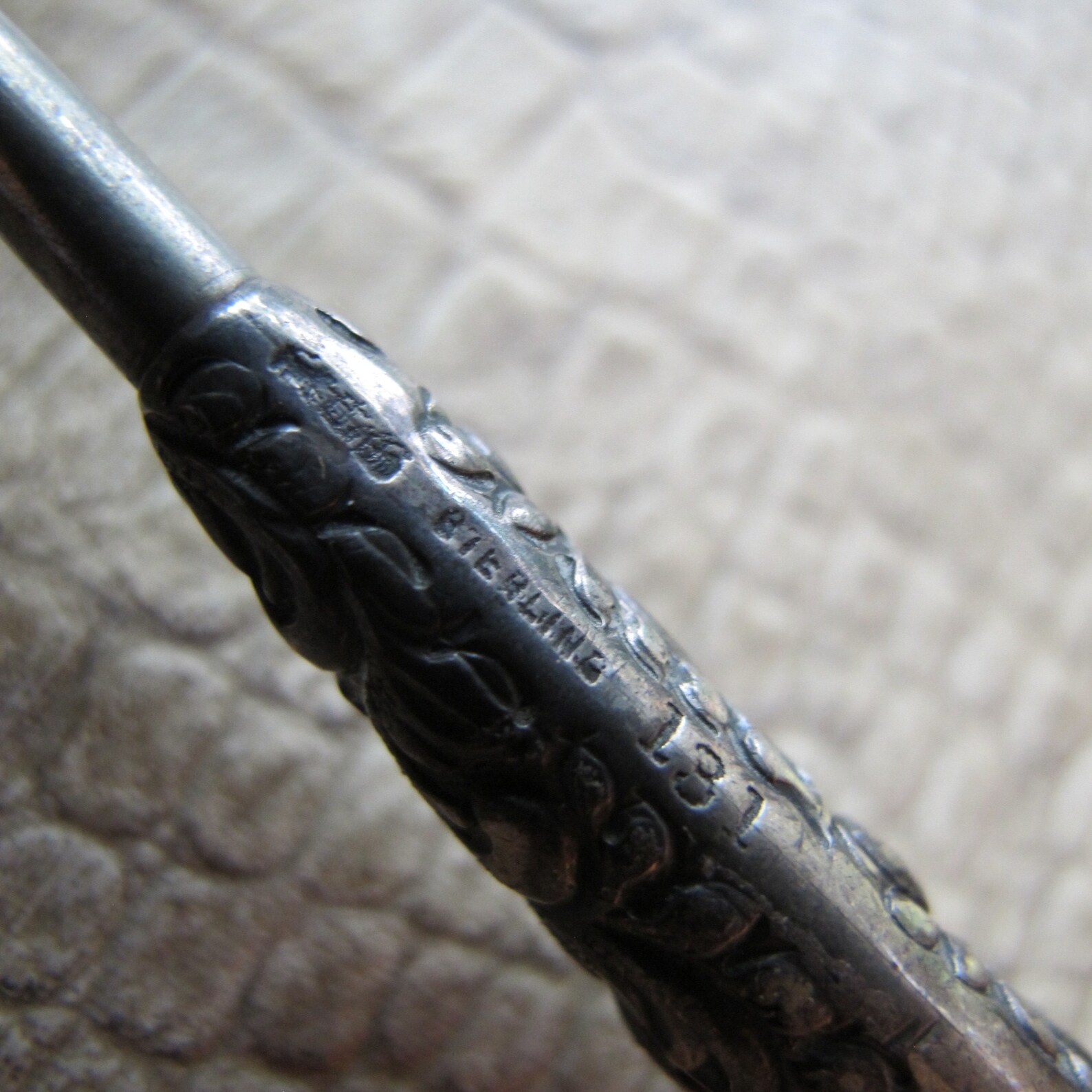HTF Gorham Antique Sterling Small Button Dressing Hook Gorham Sterling ...