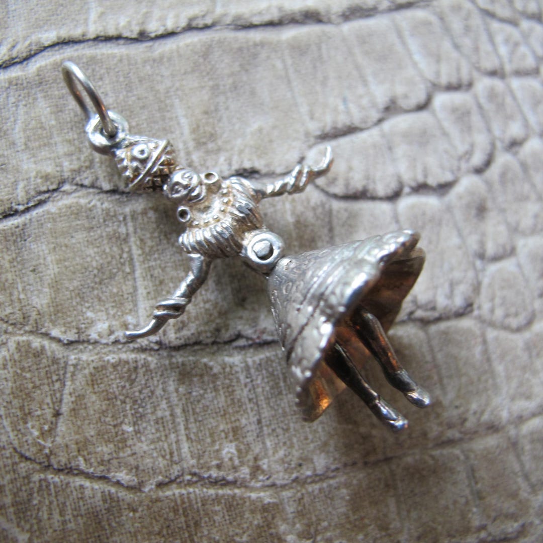 Silver Baianinha Bahian Samba Dancing Girl Lady Woman Charm Moving ...