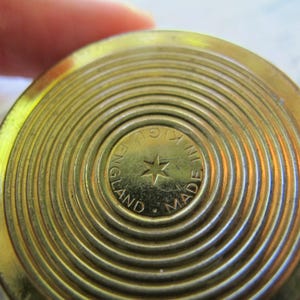 KIGU Made in England Small Bold Tone Flower Scroll Tiny Little Compact ...