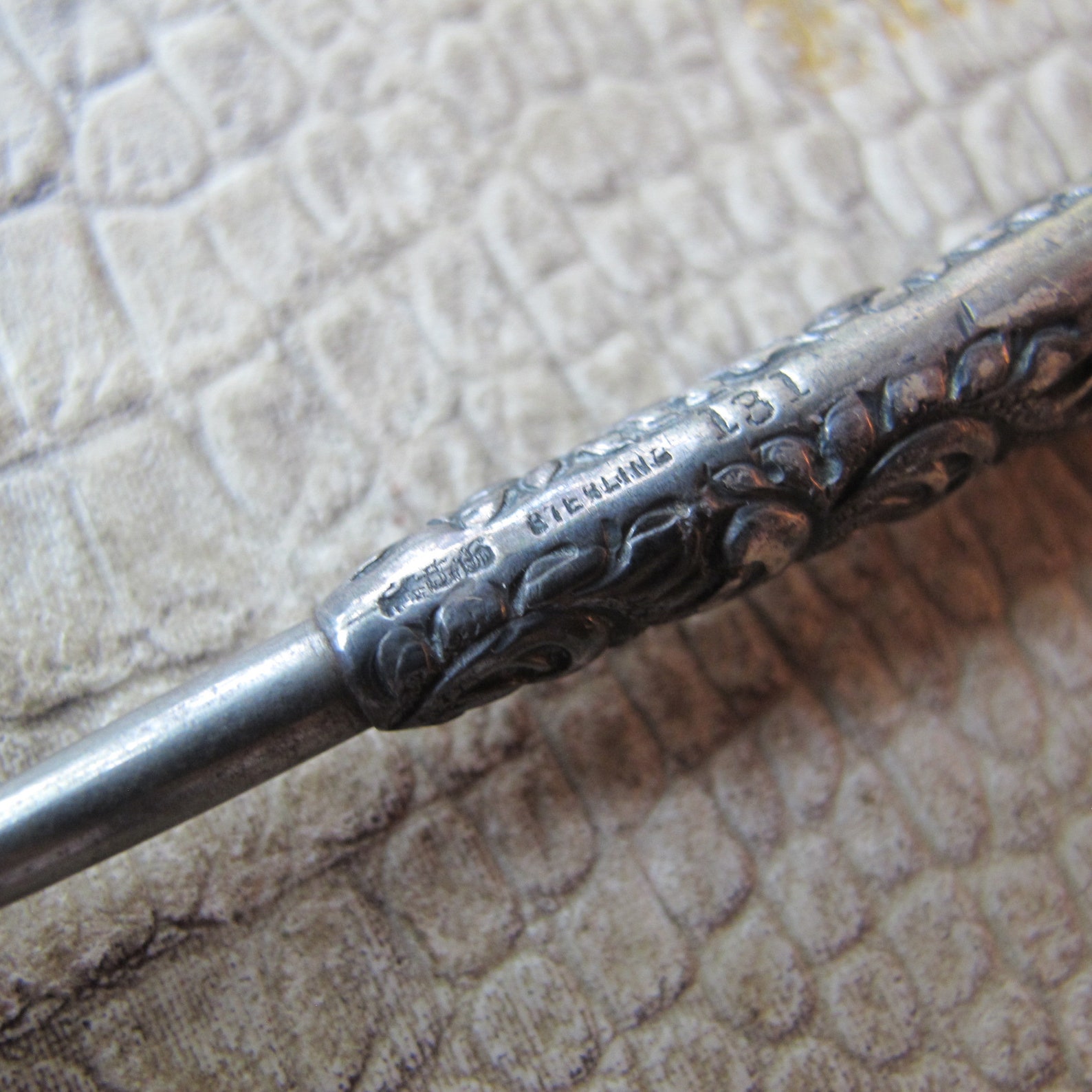 HTF Gorham Antique Sterling Small Button Dressing Hook Gorham Sterling ...