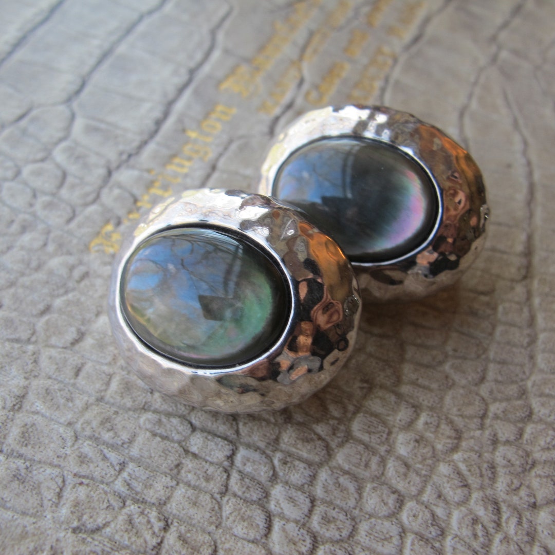 SIMON SEBBAG Designer Signed SSD 925 Puffy Oval Sterling Silver W ...