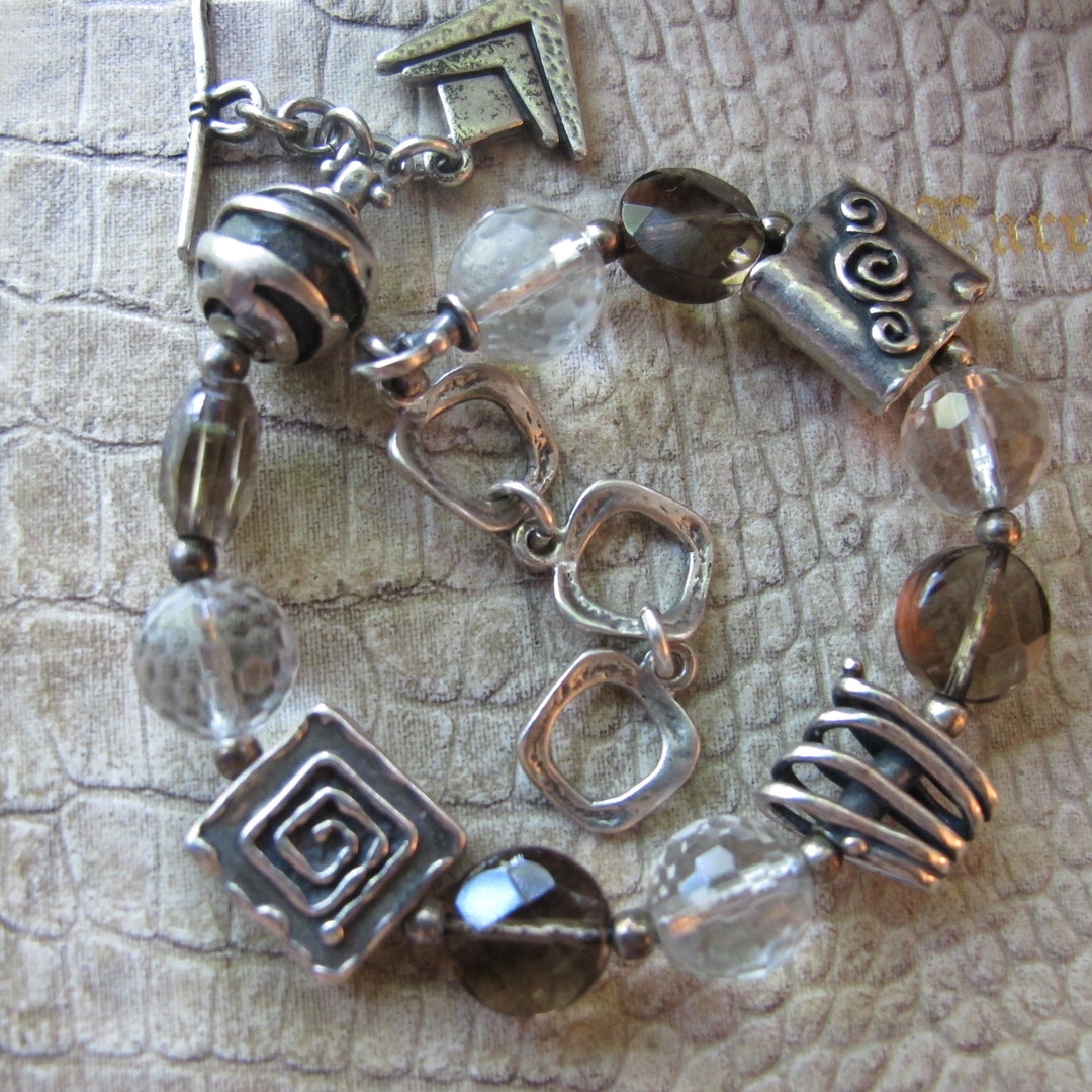 Silpada Designer Quartz Bead & Sterling 925 Silver Bracelet, Makers ...