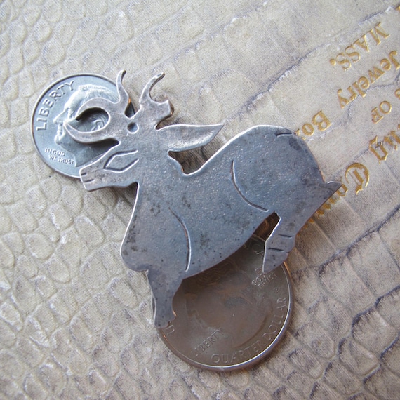 Chinese Zhou Dynasty Replica Sterling Silver STAG Dee… - Gem