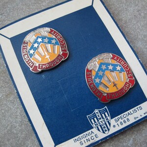 112th Military Intelligence Brigade Crest strength Through Security ...