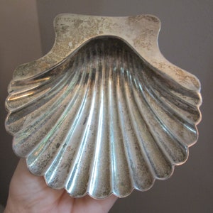 Sterling Silver Shell Shaped Footed Dish. Sterling Silver Tabletop ...