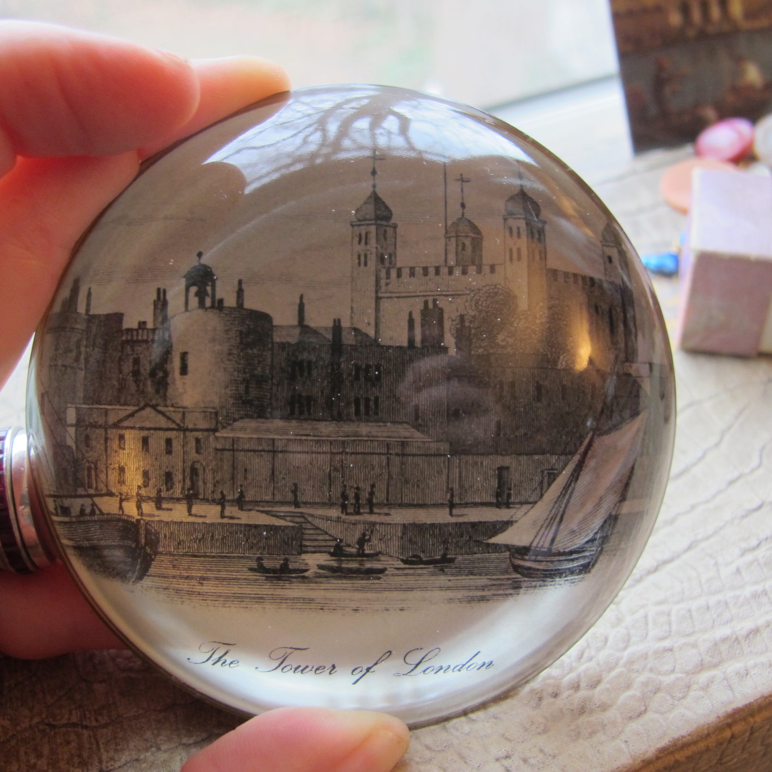 Nigel and June Pain Hand Cast Handcrafted Glass Dome Paperweight, the ...
