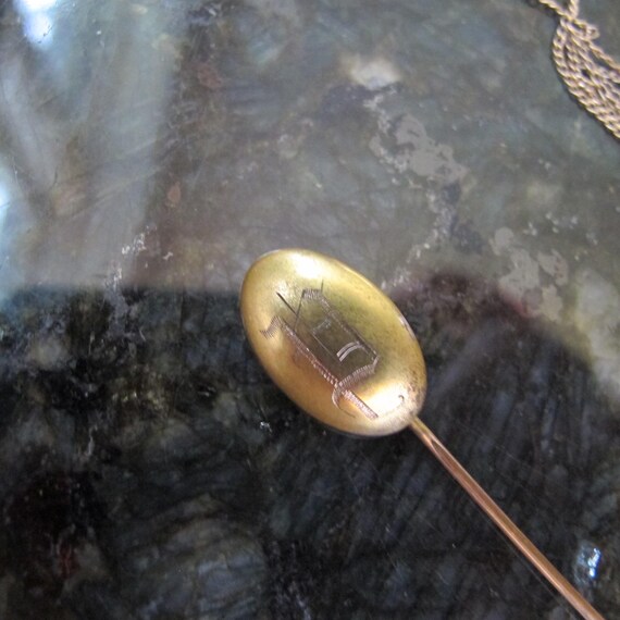 Antique Letter Initial Hand Engraved Old English Scri… - Gem