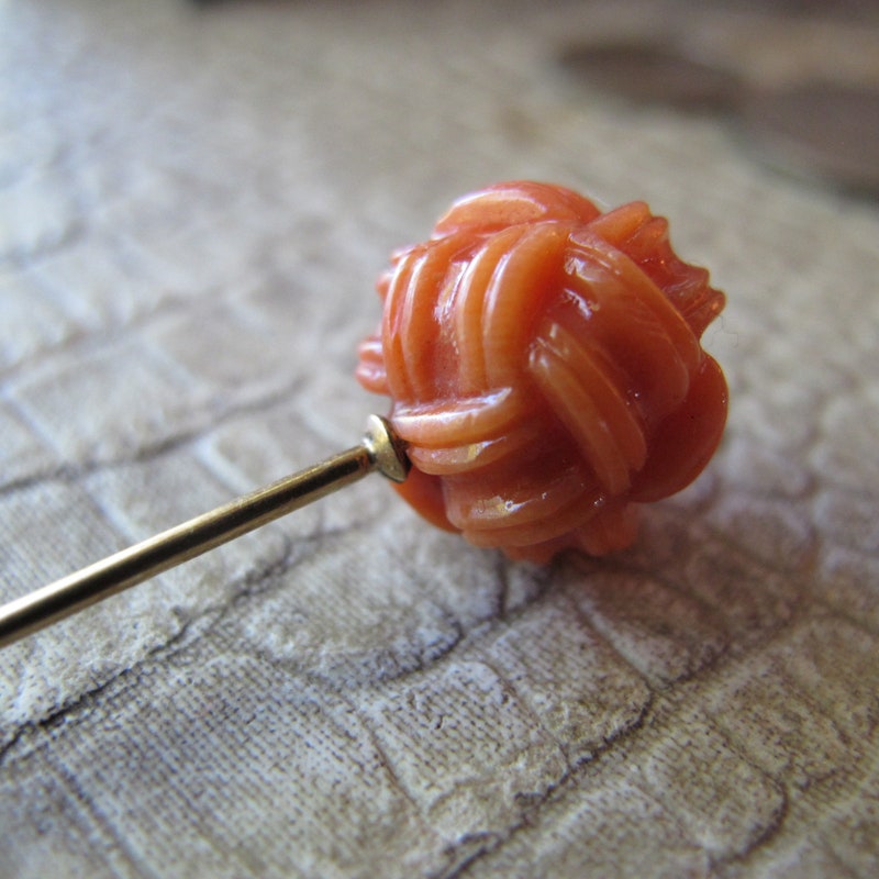 Coral Pin - Etsy