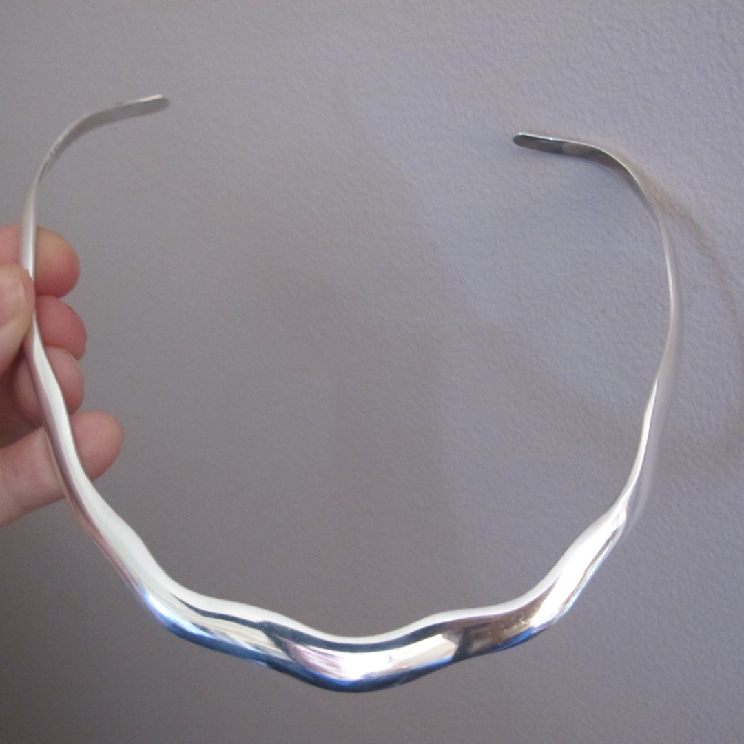 Mexican Sterling 925 Silver Neck Collar Necklace Taxco Silver - Etsy