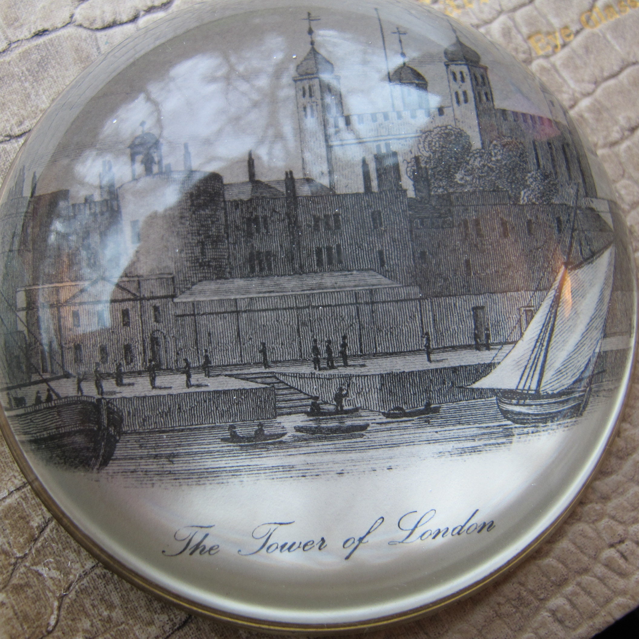 Nigel and June Pain Hand Cast Handcrafted Glass Dome Paperweight, the ...