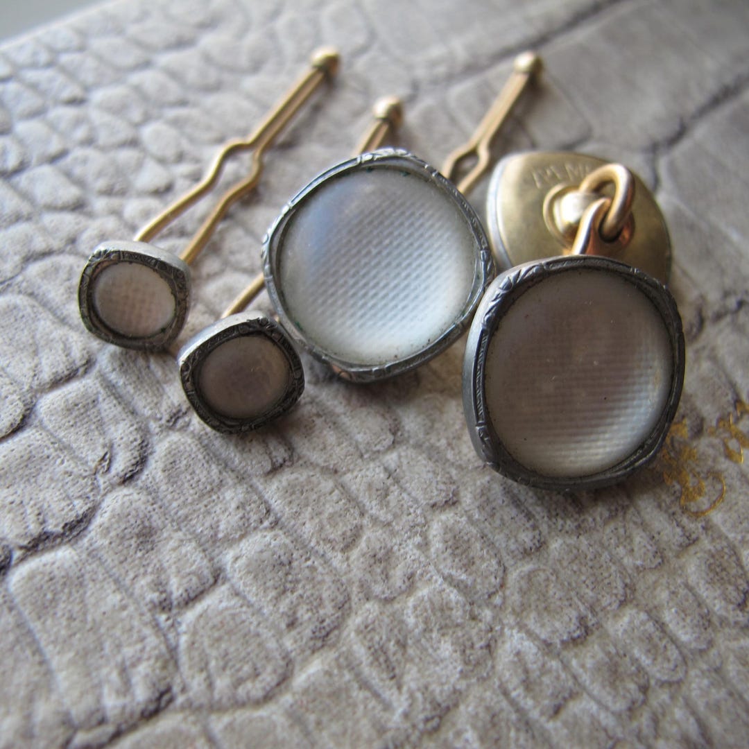 Krementz Men's Tuxedo Cuff Stud Buttons, Mixed Lot, Designer Iconic ...