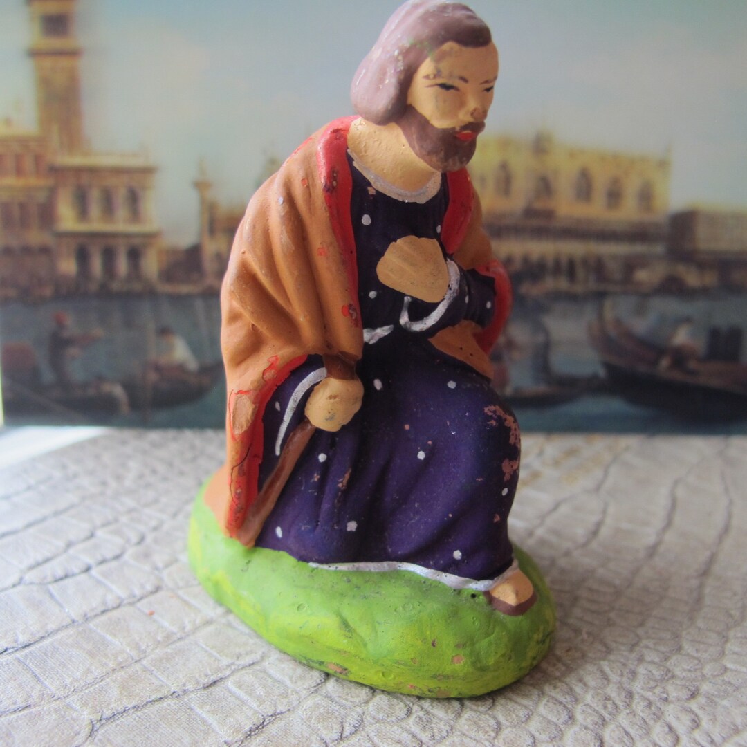 French Handmade Nativity Christmas Garden Manger Crèche Figure ...
