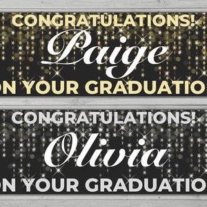 Personalised School Leavers Prom 2024 or Graduation Stars and Ballloons ...