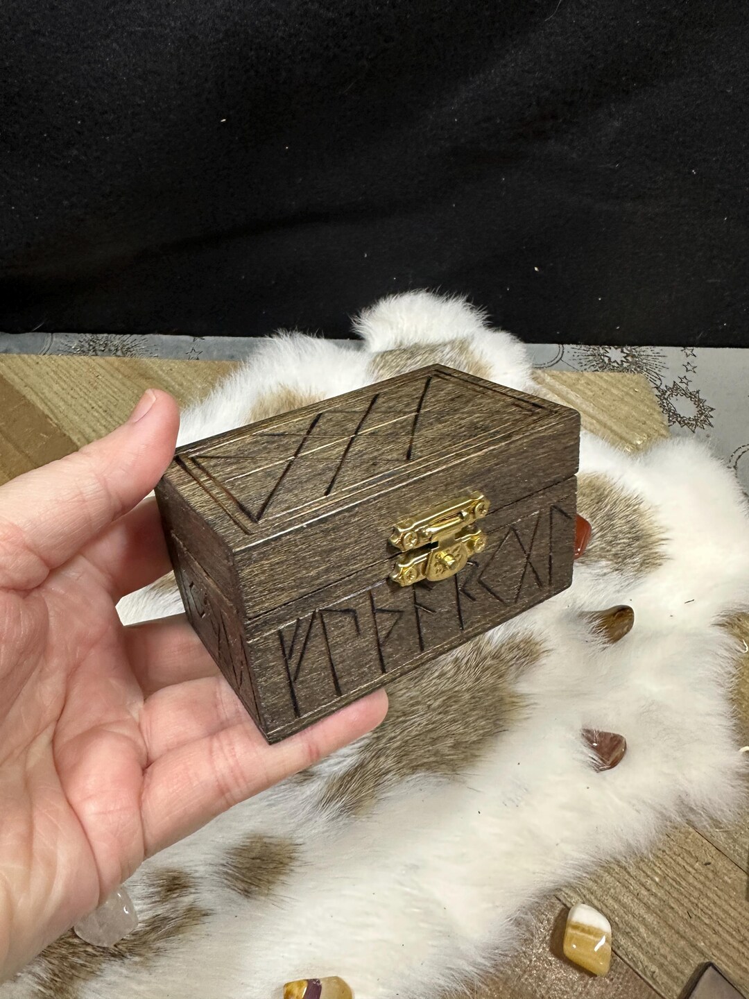 Web of Wyrd Box Runes for Crystals Cards Runes Ogham Bones Pagan Wiccan ...