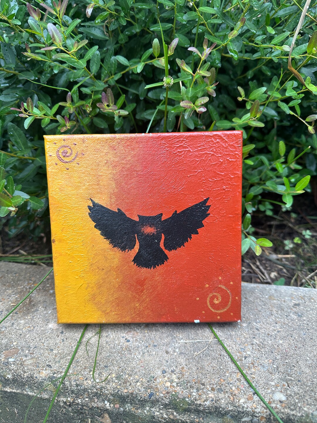 Owl Totem -- Original Painting -- Pagan Primitive Goddess Totem ...