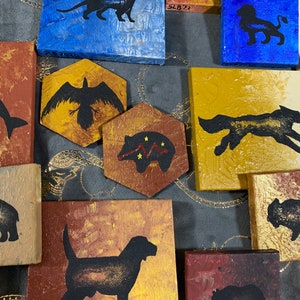 Micro Totem Paintings Original Paintings Pagan Primitive - Etsy