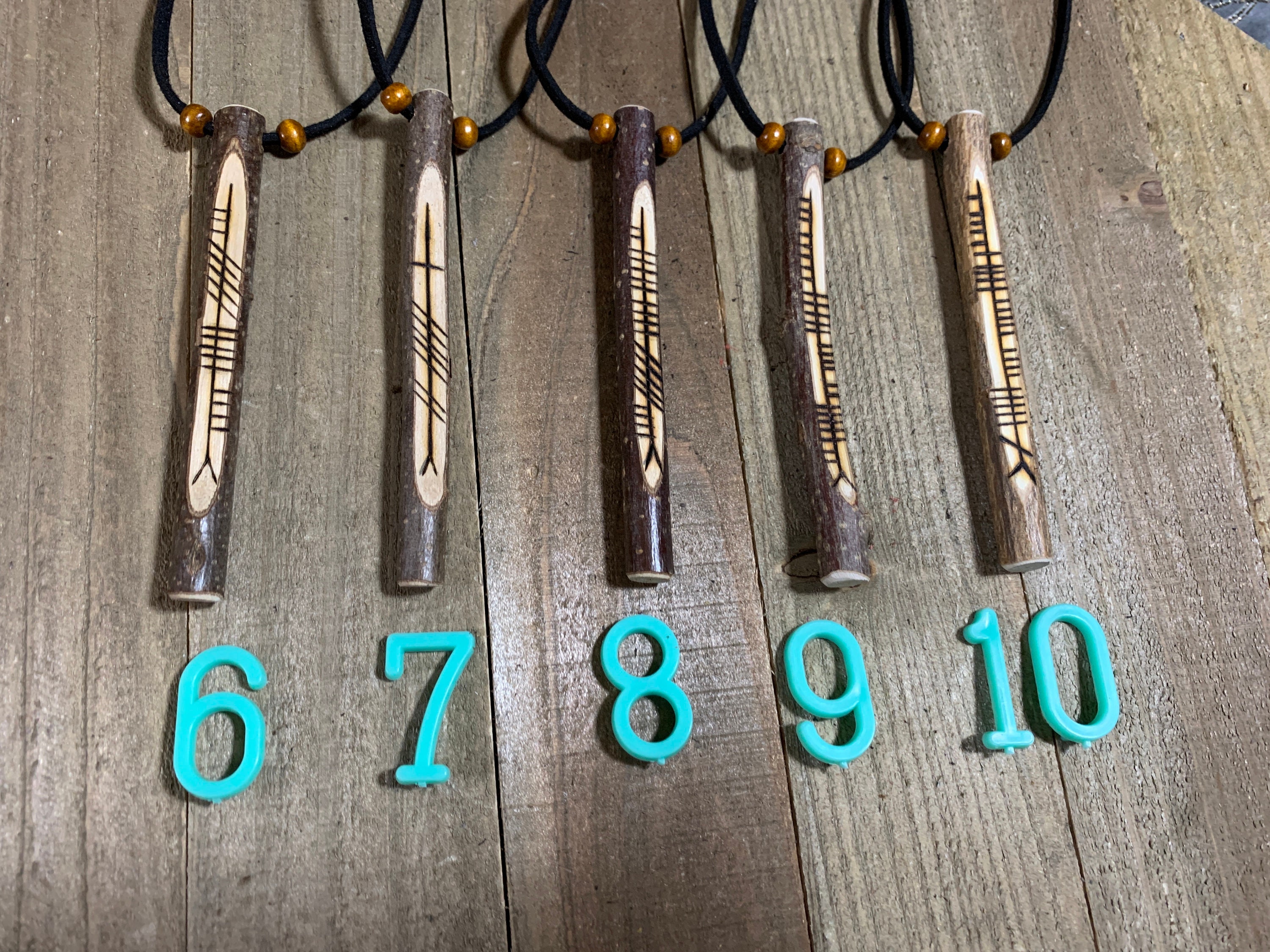 Ogham Amulets Druid Irish Celtic Natural Wood Pagan | Etsy