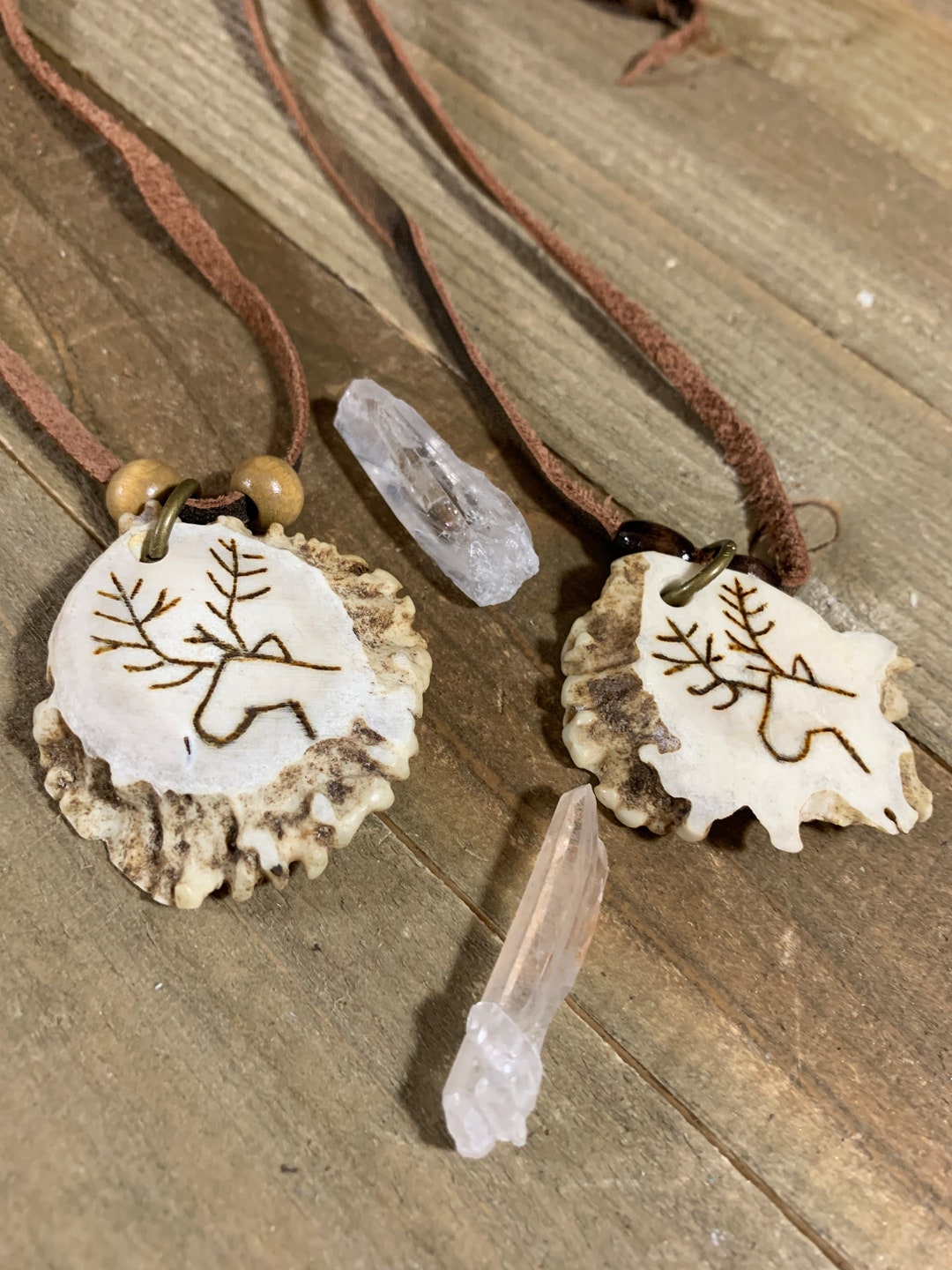 Deer Totem Antler Necklace - Primitive Crown Megacerous Cave Painting ...