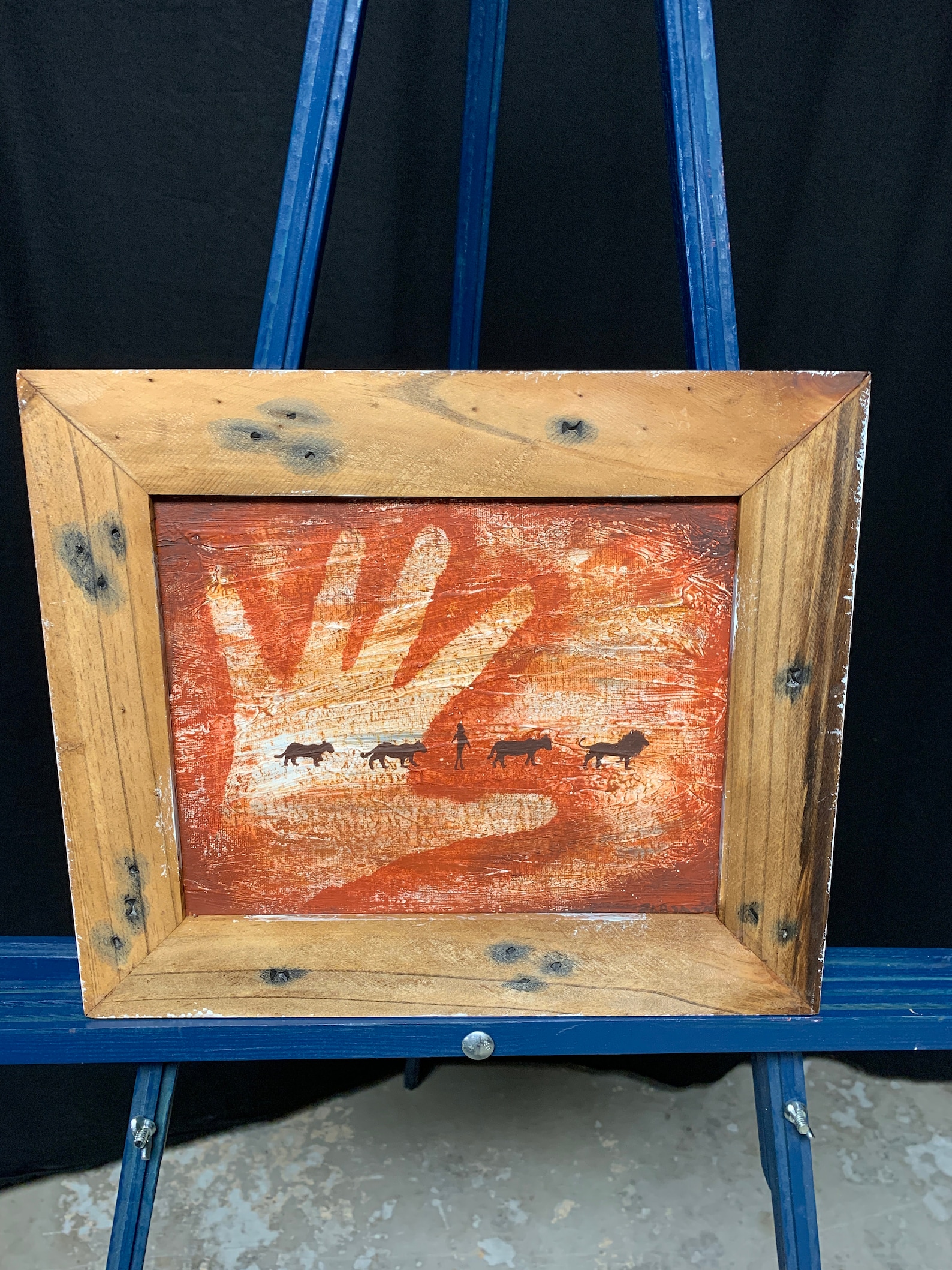 Pride-- Original Painting Framed -- Pagan Primitive Goddess Totem ...