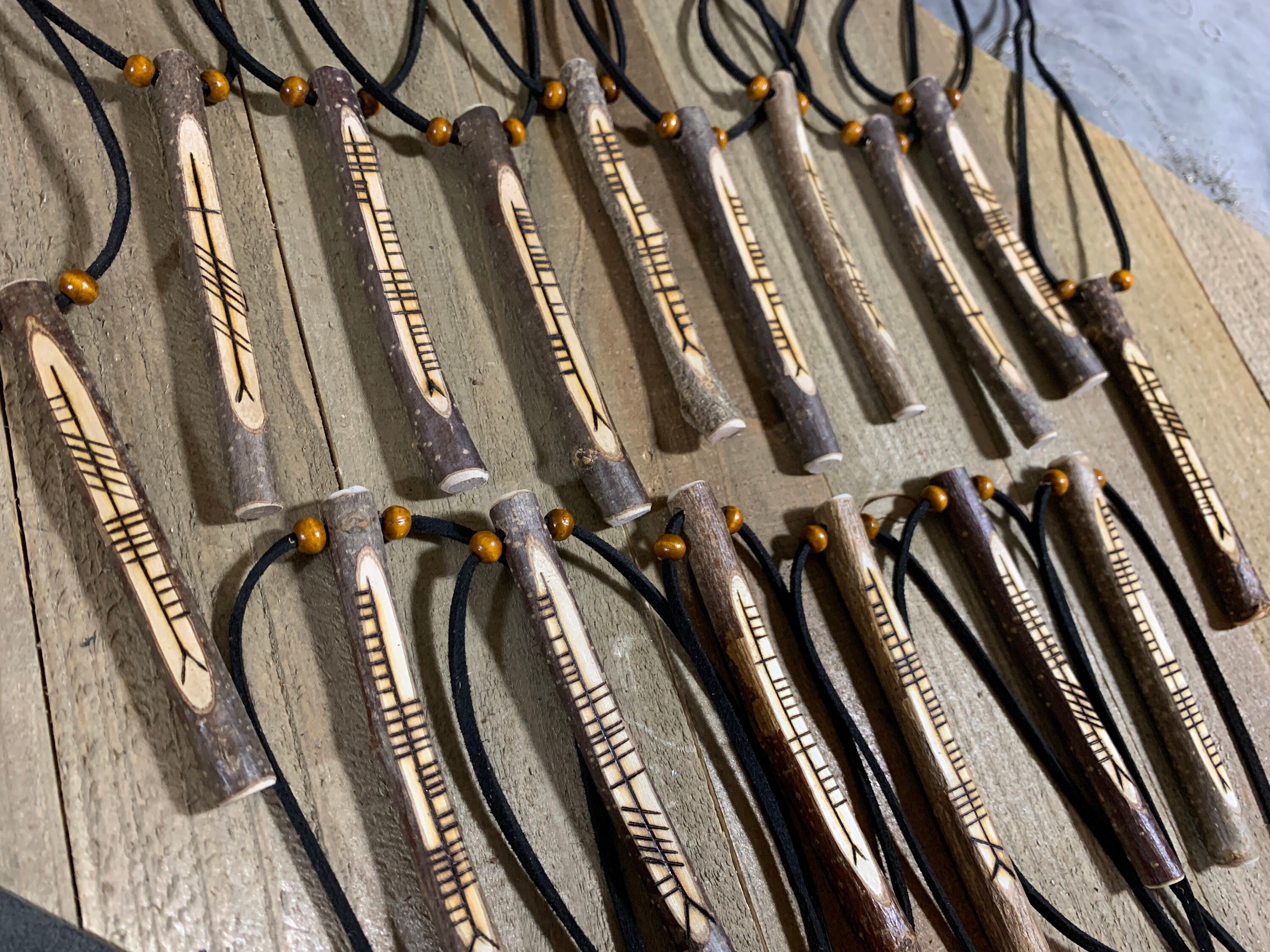 Ogham Amulets Druid Irish Celtic Natural Wood Pagan | Etsy