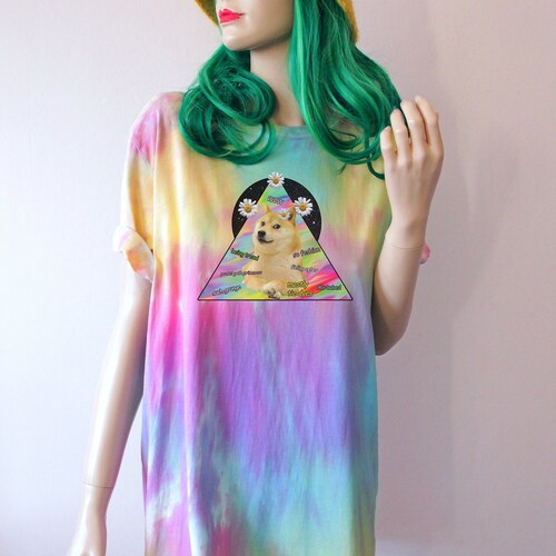 Doge Meme Tie Dye T-shirt - Etsy