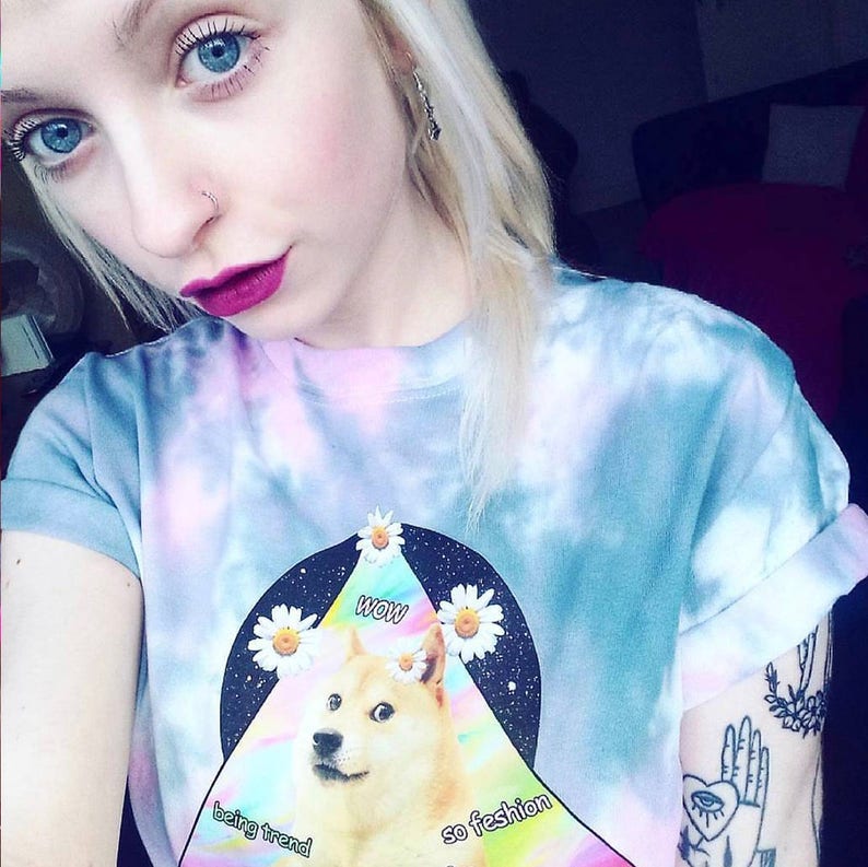 Doge Meme Tie Dye T-Shirt | Etsy