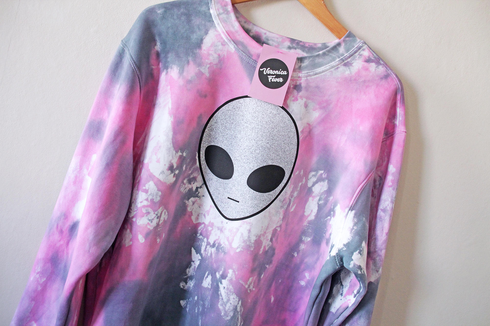 Alien Tie Dye Sweater - Etsy UK