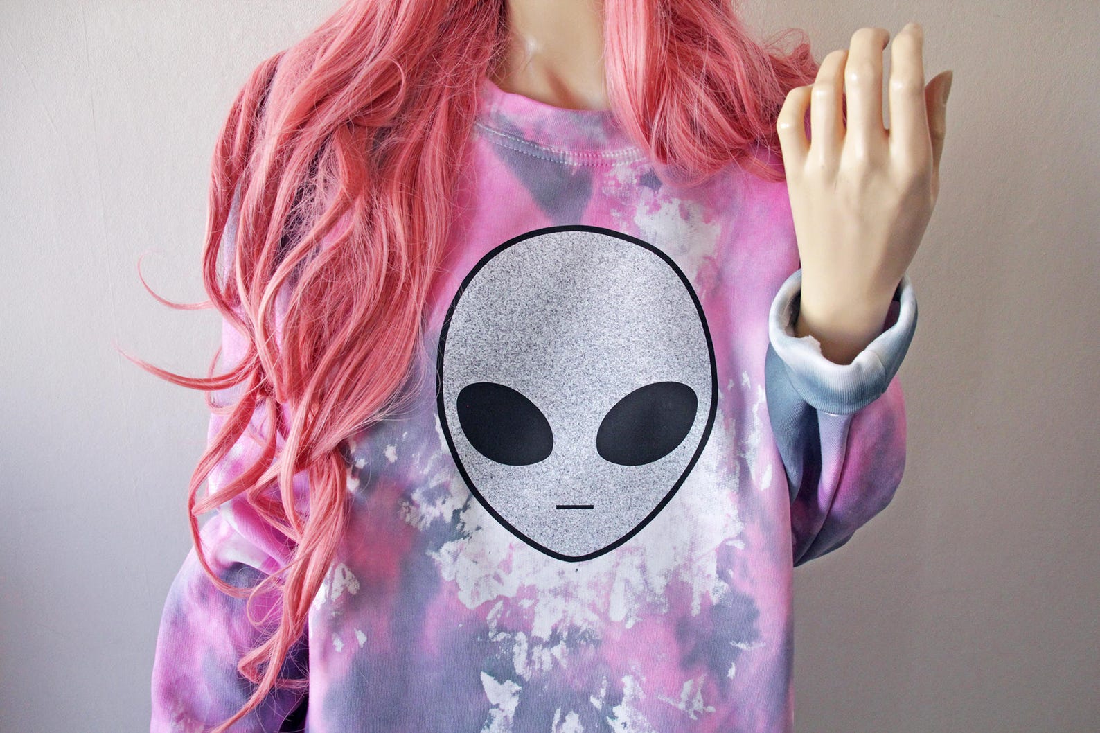 Alien Tie Dye Sweater - Etsy UK
