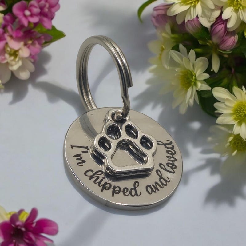Dog Id Tag Im Chipped - Etsy UK