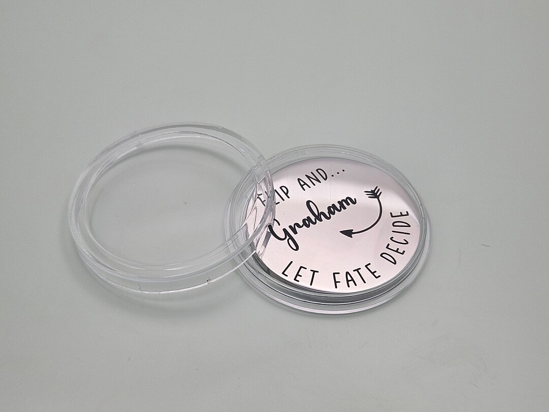 Flip Decision Coin, Valentines Day, Gift for Him, Gift for Her, Couples ...