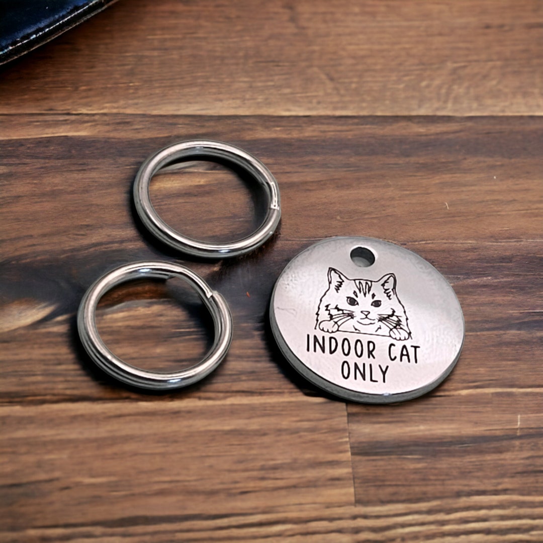 20mm Tiny Cat Id Tag.. 50 Breeds of Cats to Choose From. Laser Engraved ...