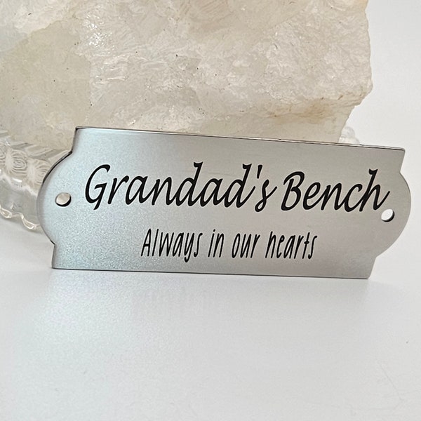 Bench Plaque - Etsy
