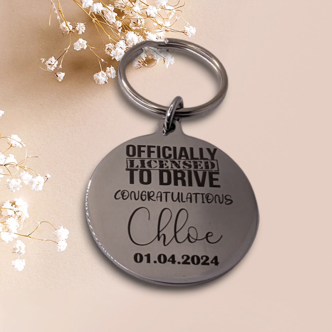 Congratulations, Passed Driving Test Engraved Keyring Personalised - Etsy