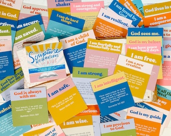 Printable Positive Notes From the Bible, Encouragement for Kids, Bible ...