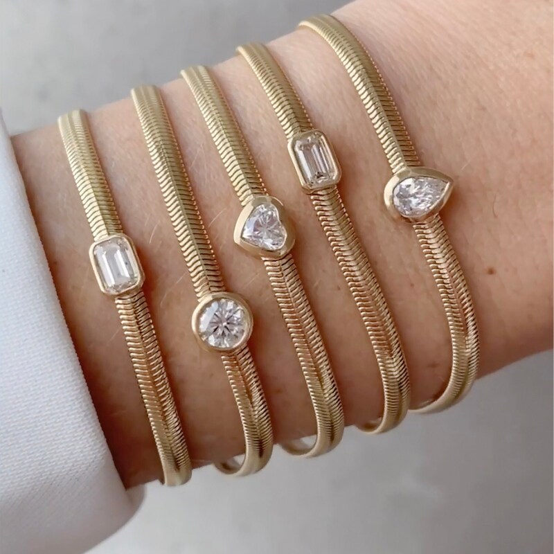 Unique Solitaire Bracelets - Etsy