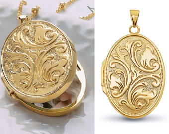 14k Gold Locket - Etsy