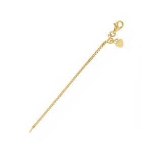 14K Solid Gold Chain Extender / Gold Extension Chain / 14K Gold Chain ...