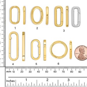 14K Yellow Gold Charm Enhancer for Necklaces Real Gold Charm Holder ...