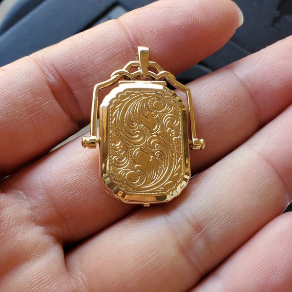 14k gold locket vintage store