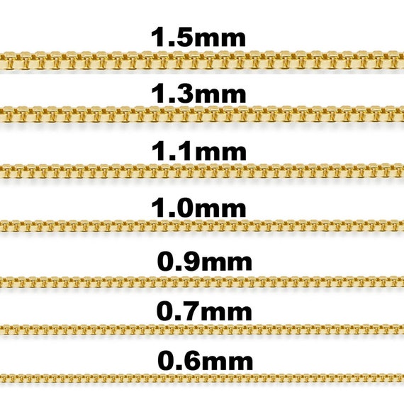 10k gold box chain 20 inch store