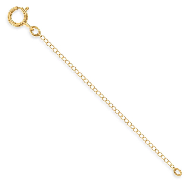 14k Solid Gold Chain Extender Bracelet Extender Necklace | Etsy