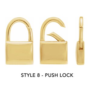 14K Yellow Gold Charm Enhancer for Necklaces Real Gold Charm - Etsy