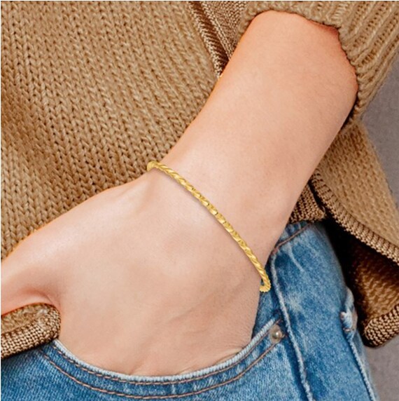 Gold Plated Simple Pully Bracelet PrettyLittleThing
