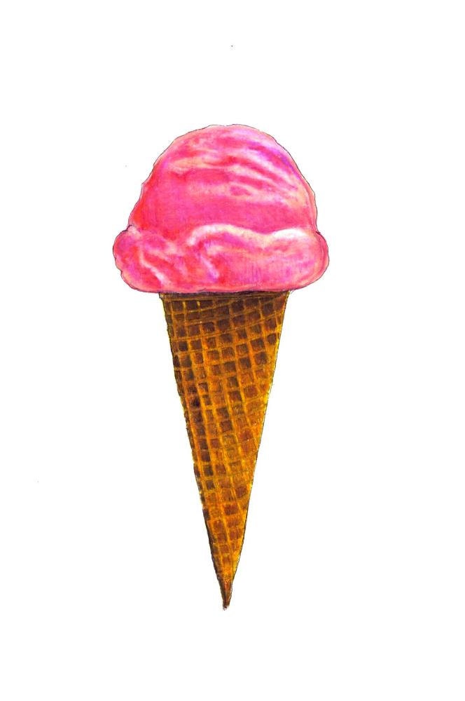 Ice Cream Cone Print: Digital Print of an Original Drawing Available ...